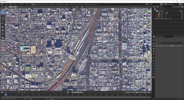 Blender GISを使って、Google Mapsの情報から都市の3DCGモデルを作成する | TOMONO Tech-Blog