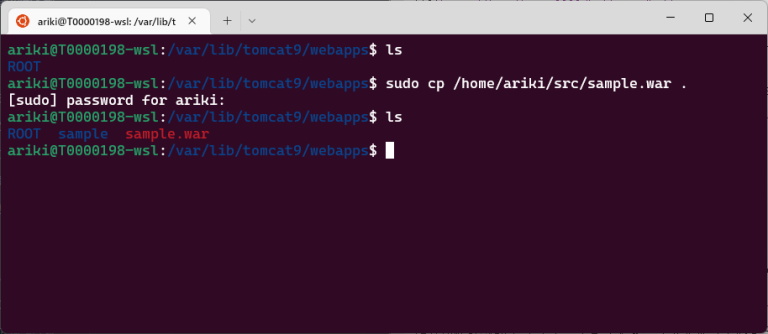 Tomcat9（WSL2 + Ubuntu 20.0.4.5）へのWARファイルのデプロイまでの備忘録 | TOMONO Tech-Blog